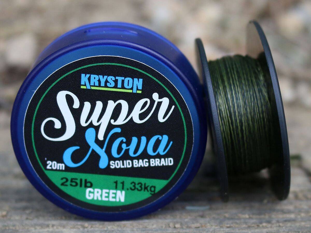 Kryston Super Nova Solid Bag Braid Weed Green, 8,50