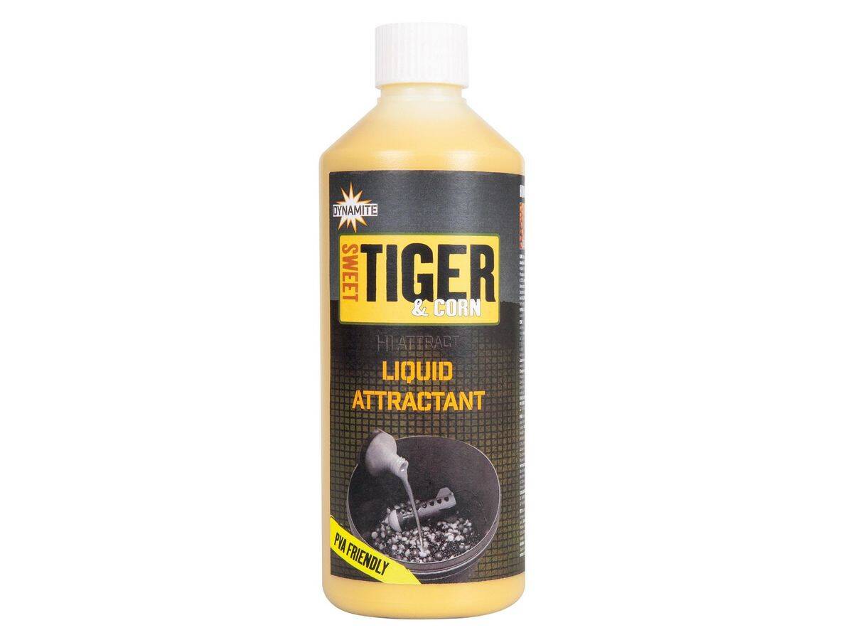 DYNAMITE BAITS SWEET TIGER CORN LIQUID 500ML, 8,99
