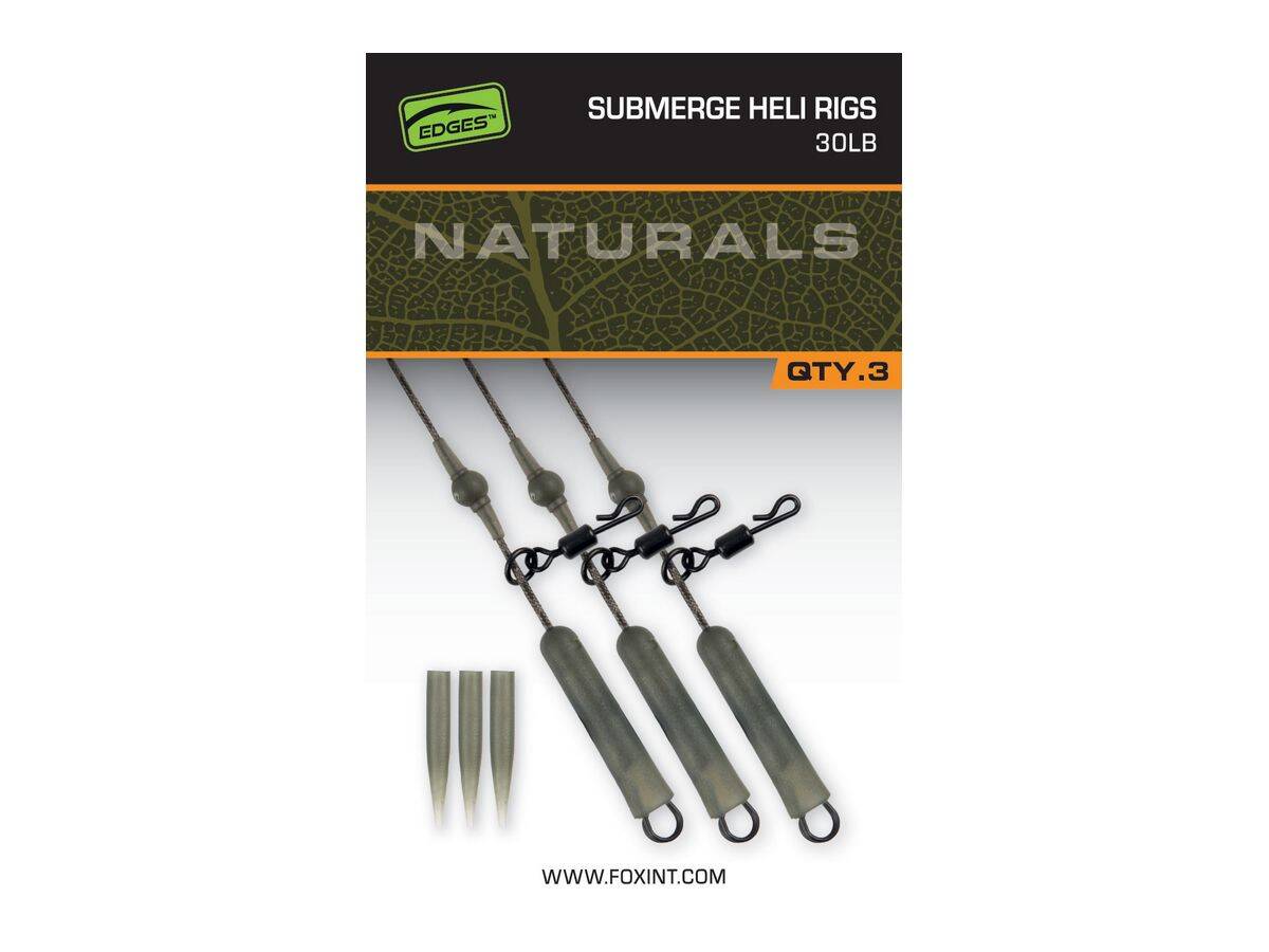 Fox Edges Naturals Submerged Heli Rigs, 6,50
